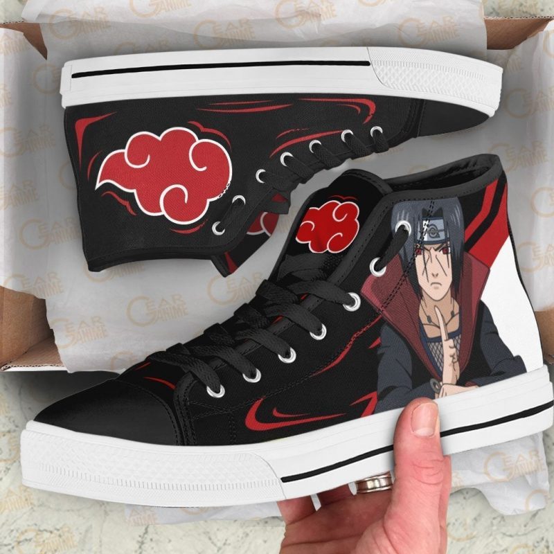 NARUTO Itachi Uchiha Susanoo Sharingan Eyes Air Jordan 1 High Sneakers