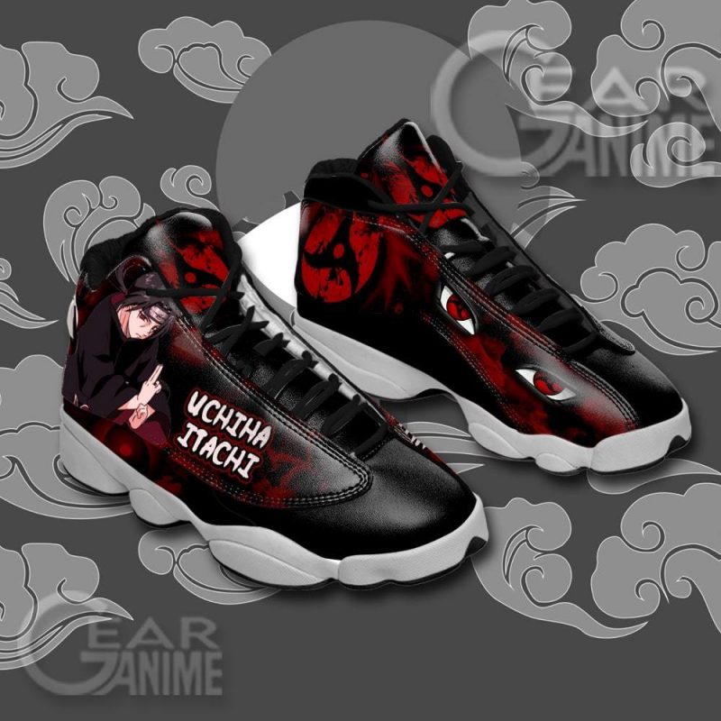NARUTO Itachi Uchiha Jutsu Sharingan Eyes Air Jordan 13 Shoes