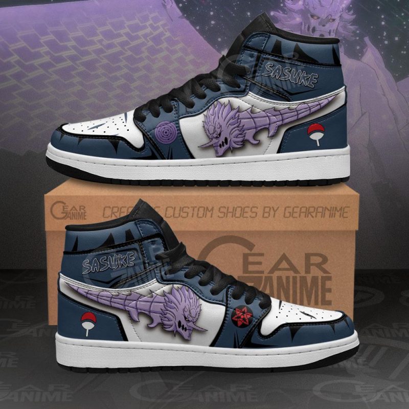 NARUTO Sasuke Uchiha Air Jordan 1 High Sneakers V4