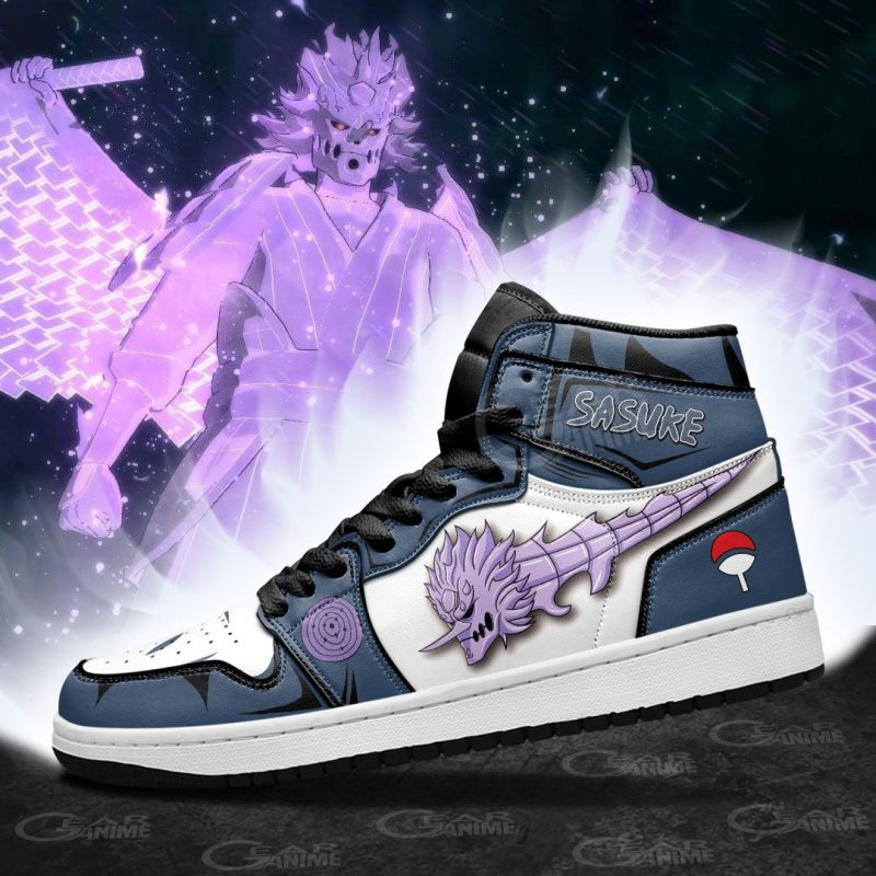 NARUTO Sasuke Uchiha Air Jordan 1 High Sneakers V4