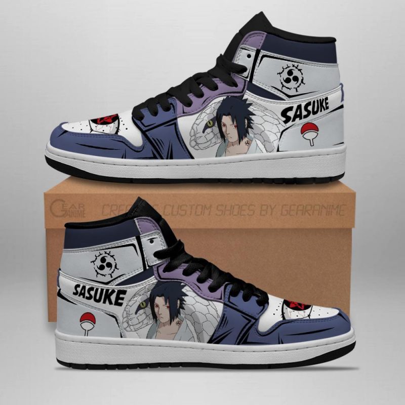 NARUTO Sasuke Uchiha Air Jordan 1 High Sneakers V6