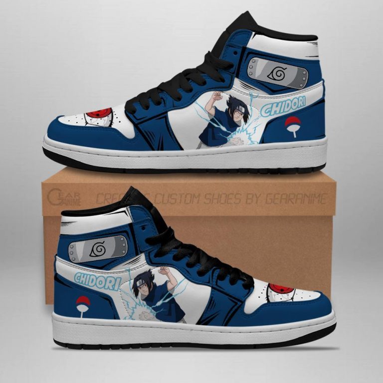NARUTO Sasuke Uchiha Air Jordan 1 High Sneakers V4