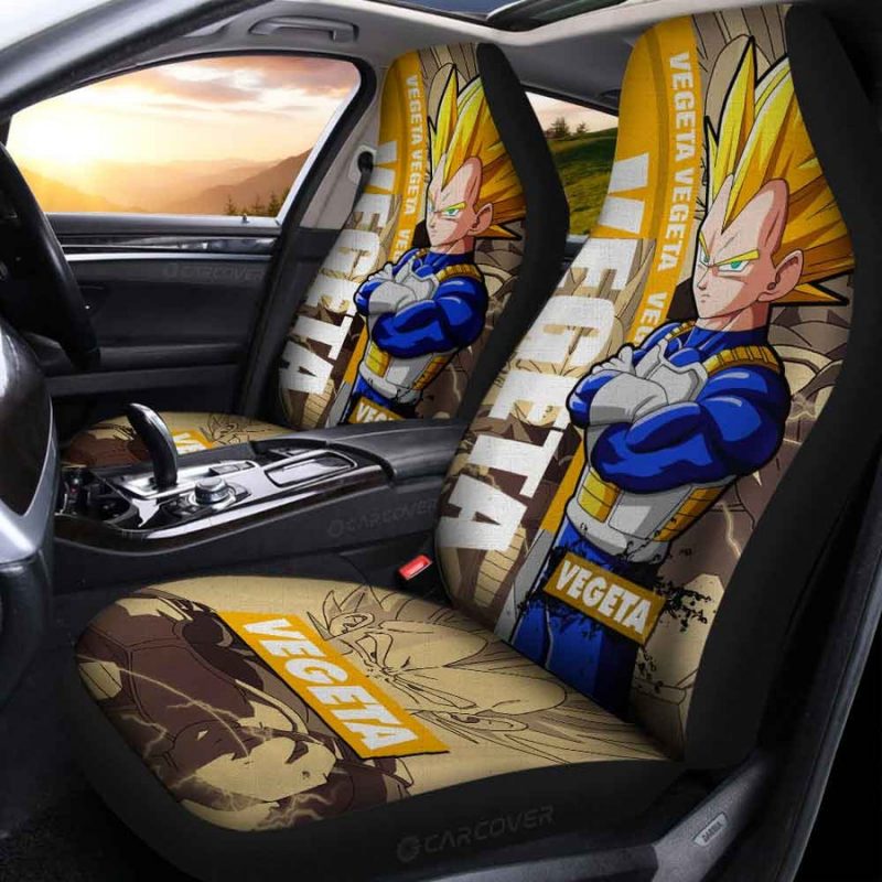 DRAGON BALL Bulma and Vegeta Car Seat Covers