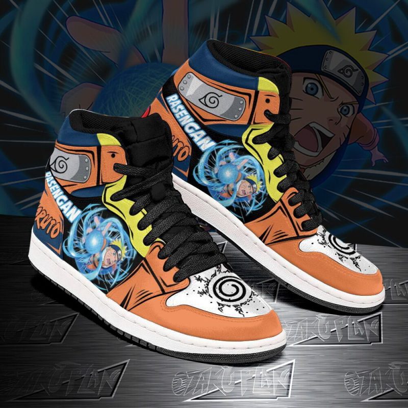 Naruto Uzumaki Rasengan Skill Air Jordan 1 High Sneakers
