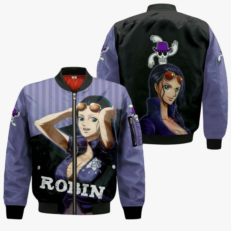 ONE PIECE Nico Robin Purple Bomber Jacket